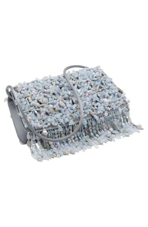 Cult Gaia Idalia Embellished Satin Shoulder Bag - Coastal