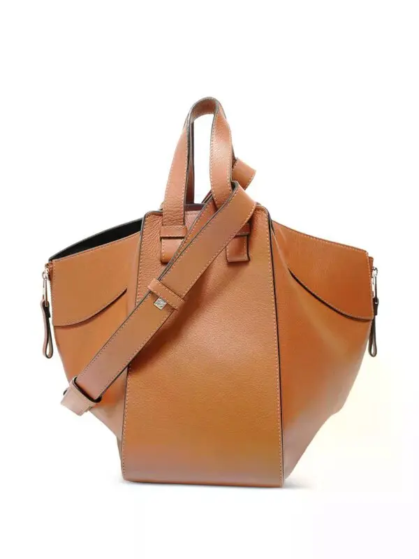 Loewe Hammock Leather Handbag - Brown