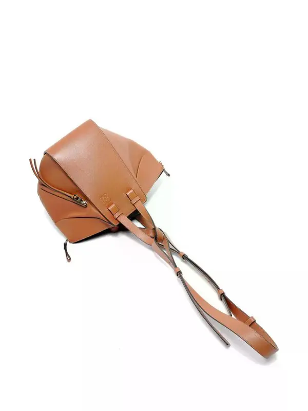 Loewe Hammock Leather Handbag - Brown