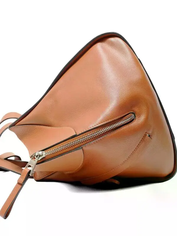 Loewe Hammock Leather Handbag - Brown