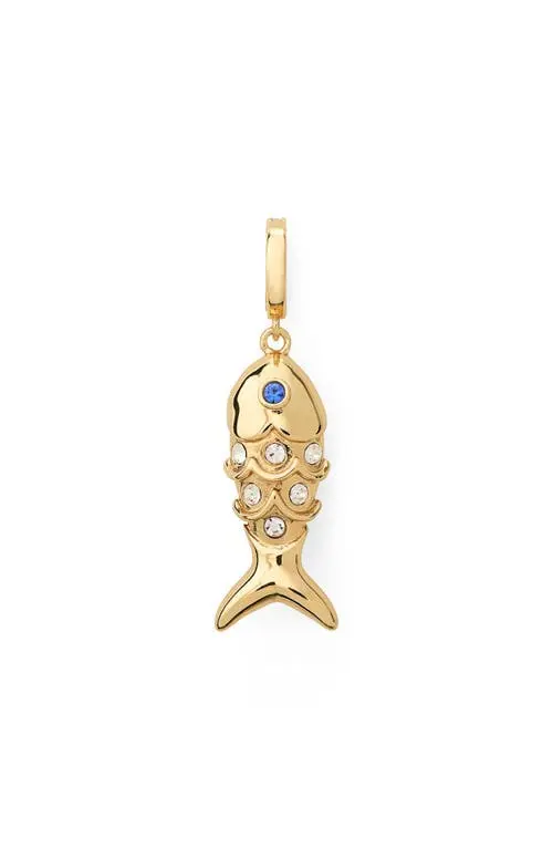 Kate Spade New York One In A Million Pavé Crystal Fish Charm Pendant - Clear Multi
