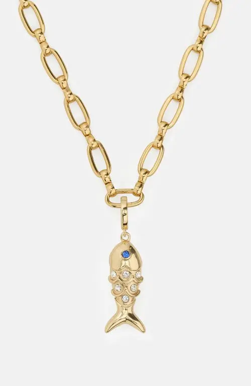 Kate Spade New York One In A Million Pavé Crystal Fish Charm Pendant