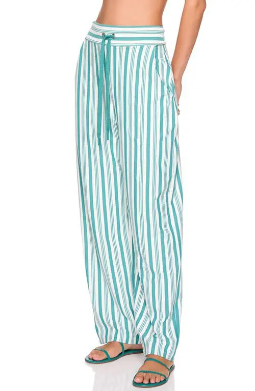 Susana Monaco Stripe Wide Leg Pants - Fern