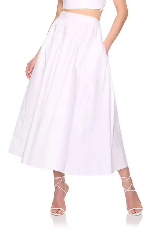 Susana Monaco Cotton Poplin Midi Skirt