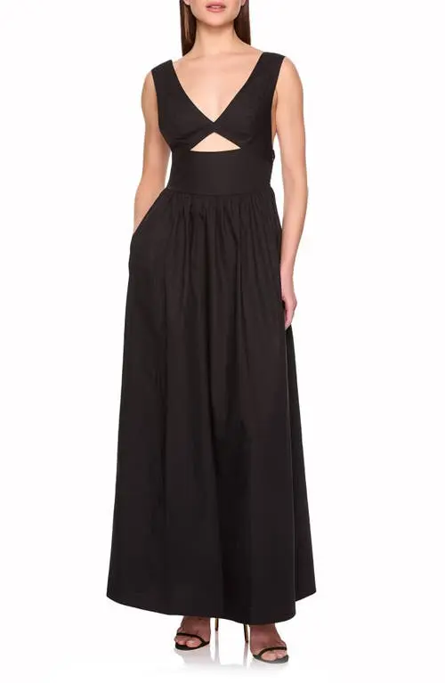 Susana Monaco Cutout Detail Maxi Dress - Black