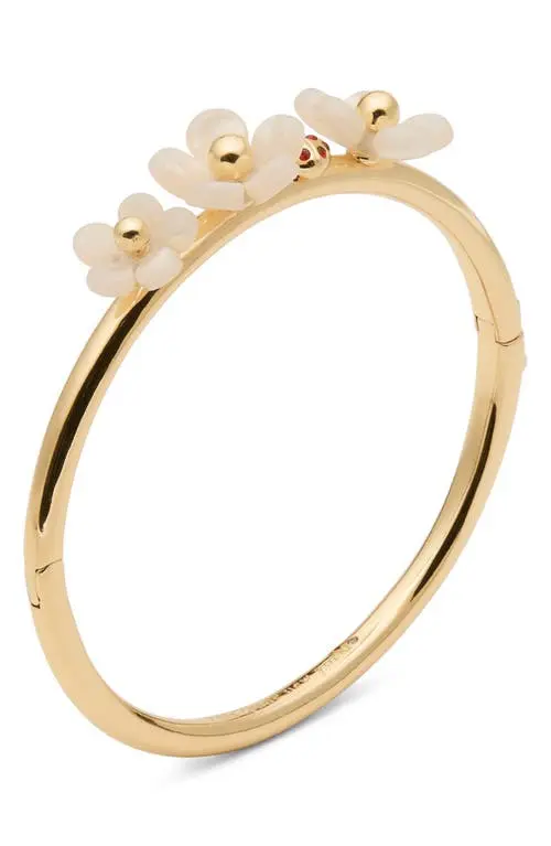 Kate Spade New York Flower Cuff Bracelet With Ladybug Accent