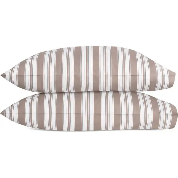 MATOUK Elio Set Of 2 Pillowcases - Mocha