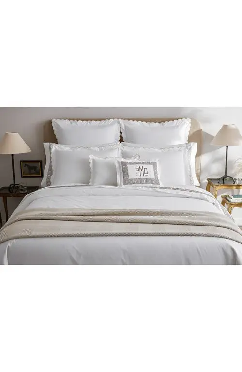 MATOUK Leo Fringed Throw Blanket - Dune