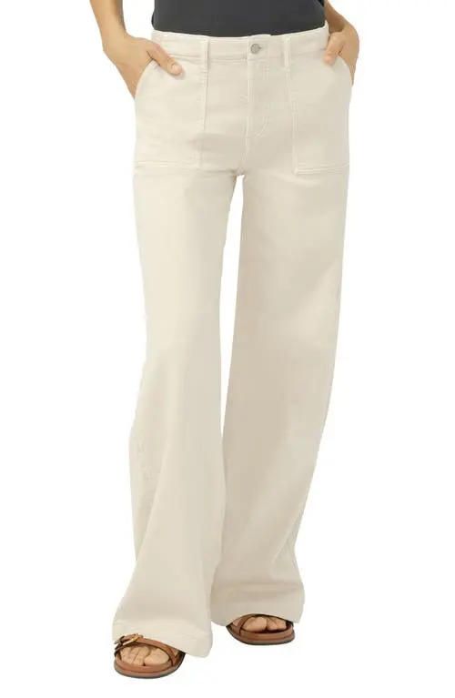 SILVER JEANS CO. Lightweight Wide Leg Knit Flex Denim Pants