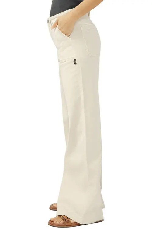 SILVER JEANS CO. Lightweight Wide Leg Knit Flex Denim Pants