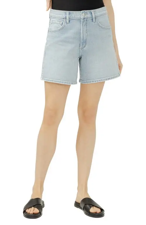 SILVER JEANS CO. Be Easy" Mid Thigh Denim Shorts
