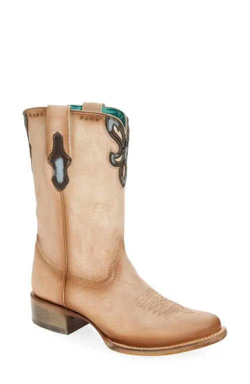 CORRAL Embroidered Overlay Western Boots