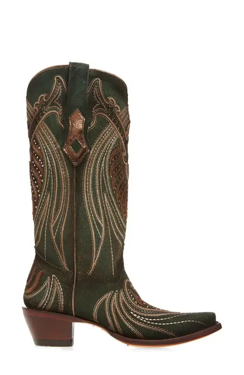 CORRAL Embroidered Overlay Western Boots