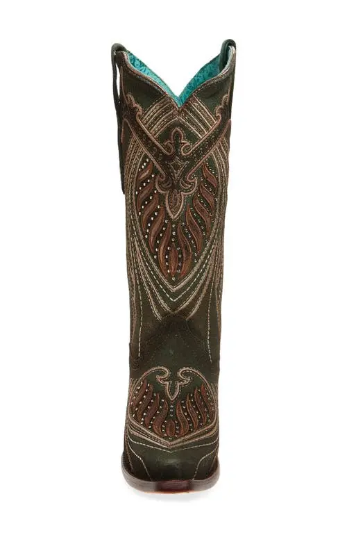 CORRAL Embroidered Overlay Western Boots