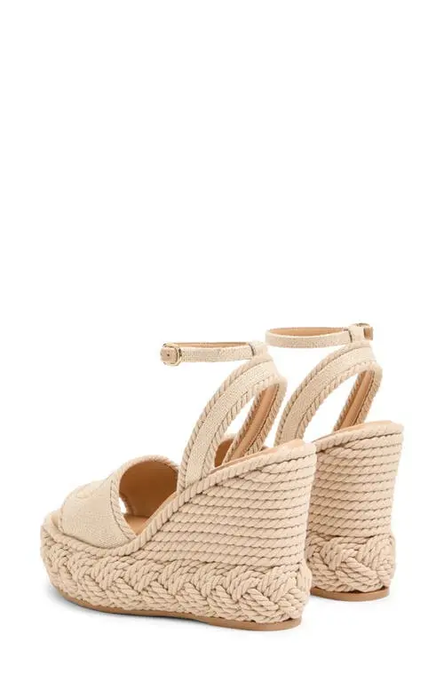 Valentino Garavani Vlogo Espadrille Wedge Sandals