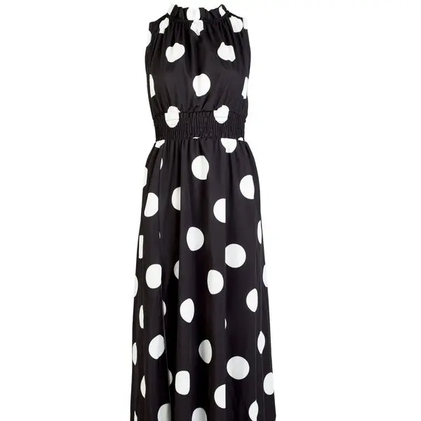 SOHUMAN Repush Maxi Dress Polka Dot Design