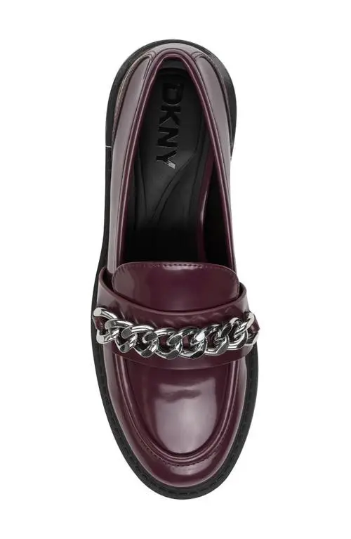 Dkny Ryleigh Chain Loafer - Burgundy