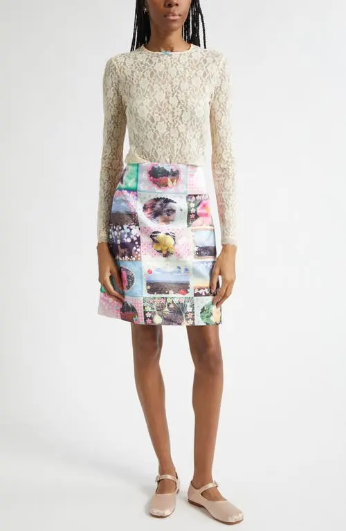 Sandy Liang Scoby Long Sleeve Lace Top