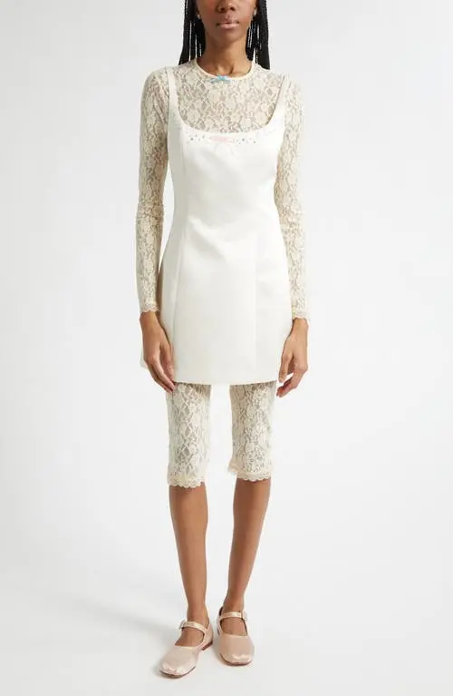 Sandy Liang Scoby Long Sleeve Lace Top