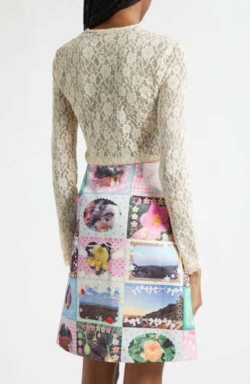 Sandy Liang Scoby Long Sleeve Lace Top