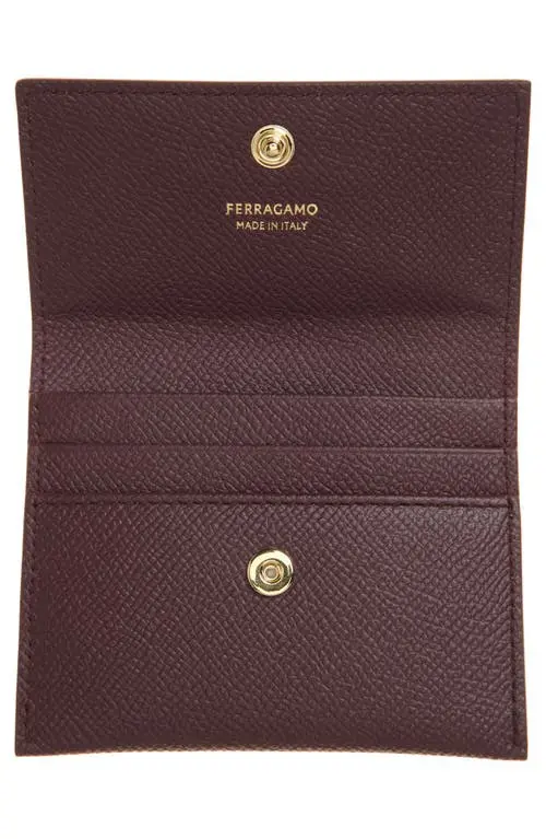 FERRAGAMO Double Gancio Leather Bifold Wallet