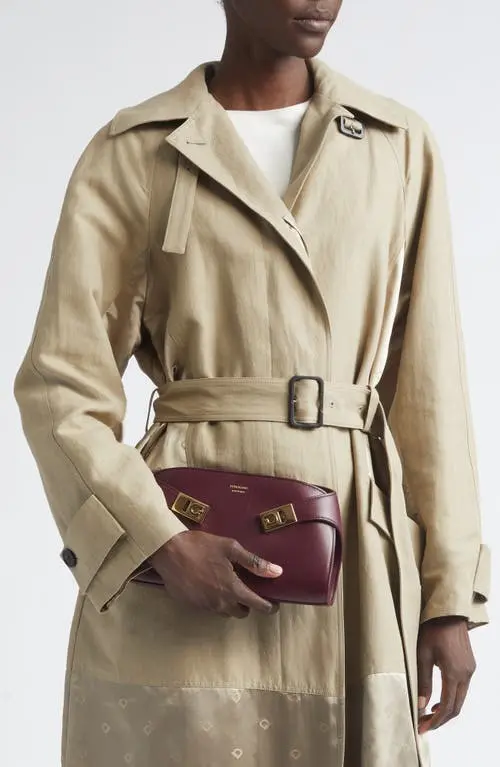 FERRAGAMO Gancio Flip-lock Crossbody Bag - Plum