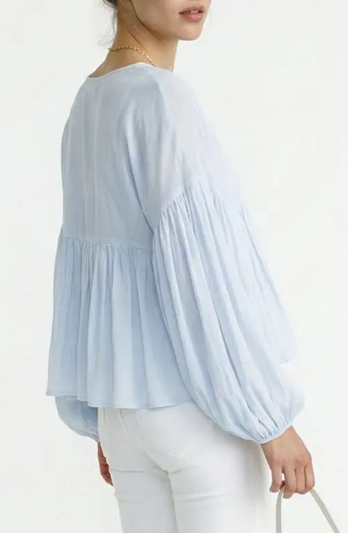 Vero Moda Balloon Sleeve V-neck Top