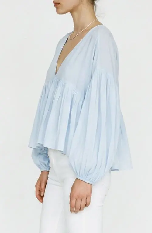 Vero Moda Balloon Sleeve V-neck Top