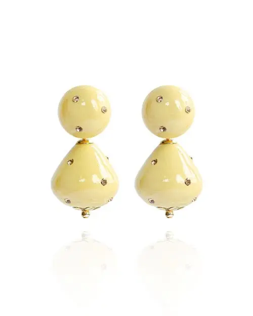 SAULE LABEL Nina Drop Earrings - Buttercup