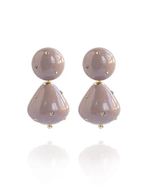 SAULE LABEL Nina Drop Earrings - Dune