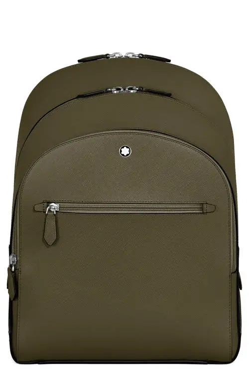Montblanc Sartorial Leather Backpack - Khaki
