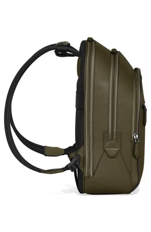 Montblanc Sartorial Leather Backpack - Khaki