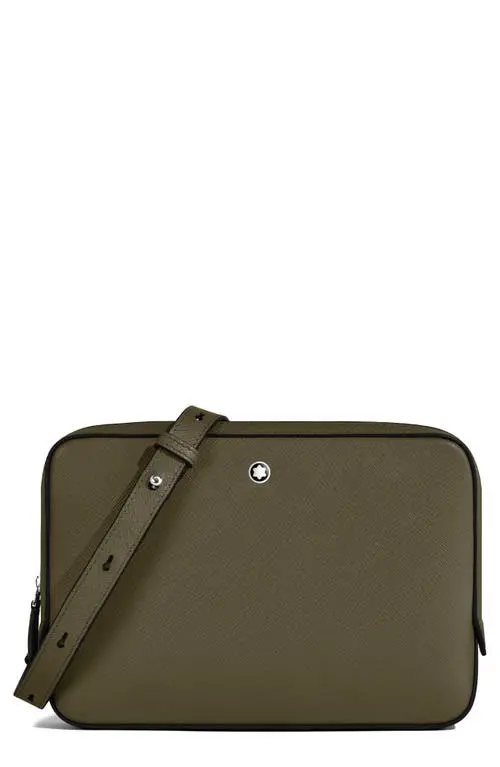 Montblanc Sartorial Leather Crossbody Bag - Khaki