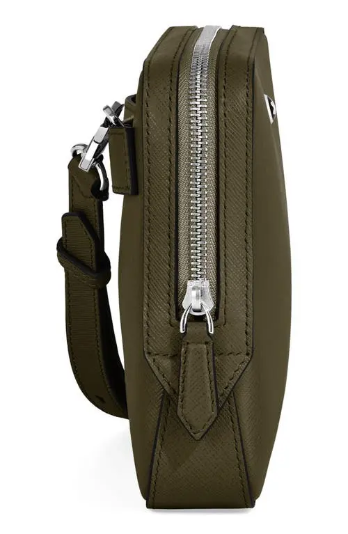 Montblanc Sartorial Leather Crossbody Bag - Khaki