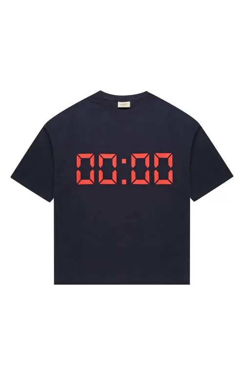 VOUSETI Us Against Time Cotton Graphic T-shirt