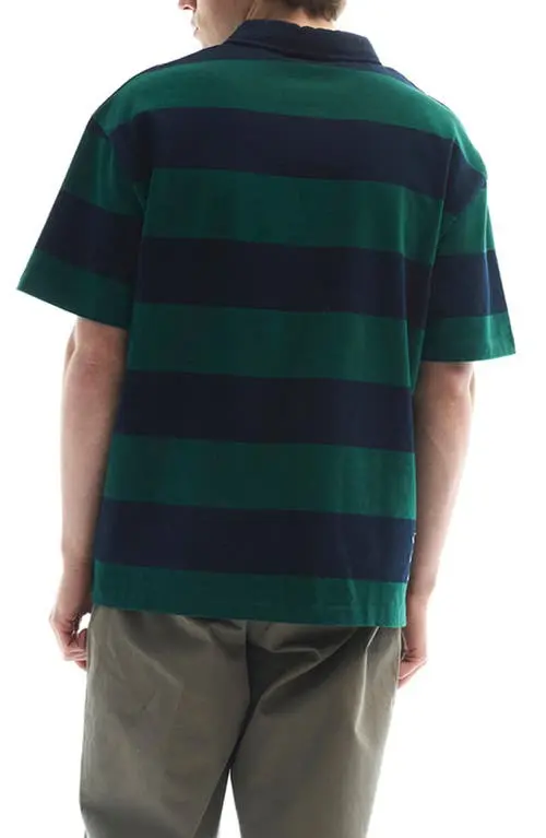 VOUSETI Post Game Stripe Cotton Polo