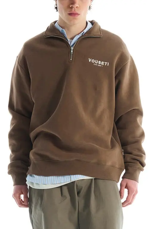 VOUSETI Quarter Zip Logo Pullover