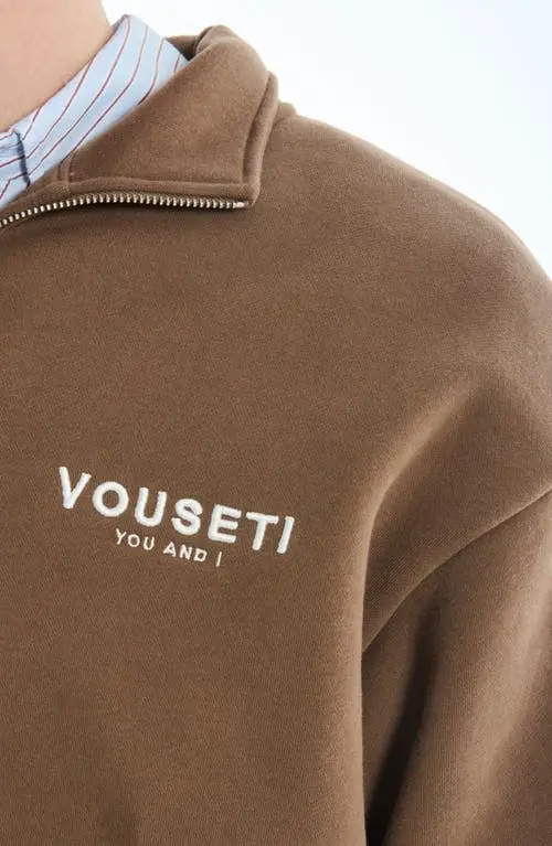 VOUSETI Quarter Zip Logo Pullover