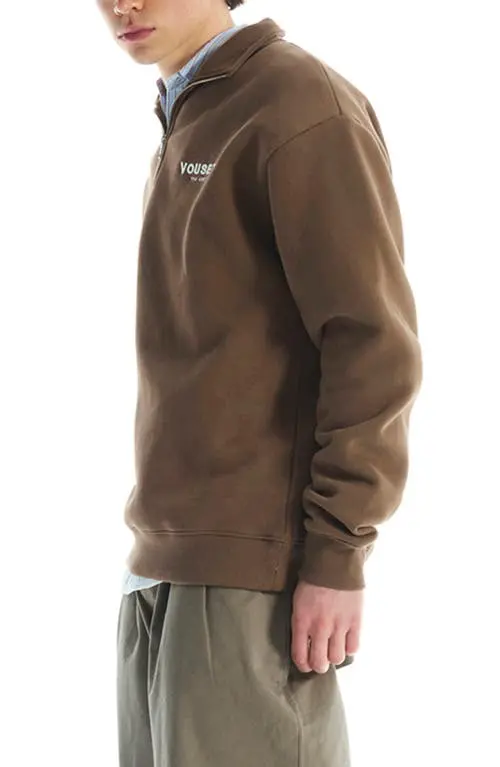 VOUSETI Quarter Zip Logo Pullover