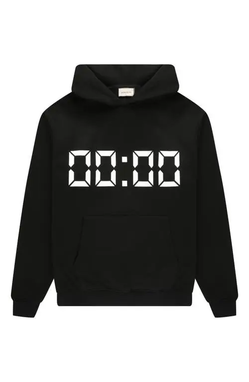 VOUSETI Us Against Time" Cotton-blend Fleece Hoodie