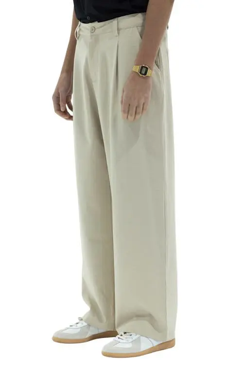 VOUSETI Pleated Relaxed Fit Trousers
