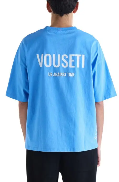 VOUSETI Us Against Time Cotton Graphic T-shirt