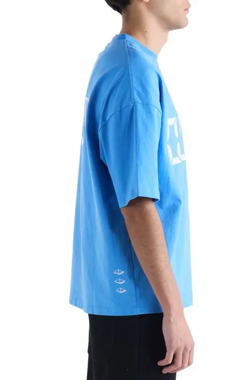 VOUSETI Us Against Time Cotton Graphic T-shirt