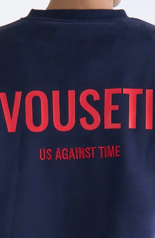 VOUSETI Us Against Time" Crewneck Sweatshirt