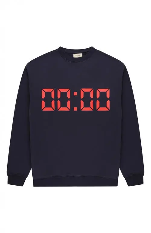VOUSETI Us Against Time" Crewneck Sweatshirt