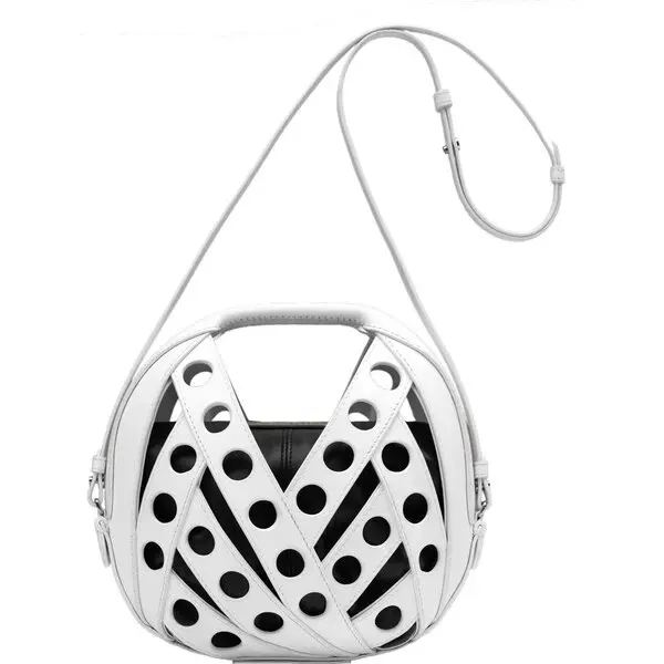 Perrin Le Petit Panier Perforé Xbody - White/black