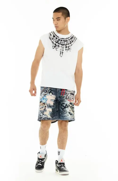 CULT OF INDIVIDUALITY Stencil Cap Sleeve T-shirt