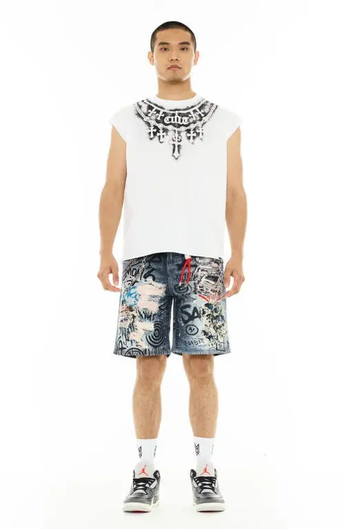 CULT OF INDIVIDUALITY Stencil Cap Sleeve T-shirt