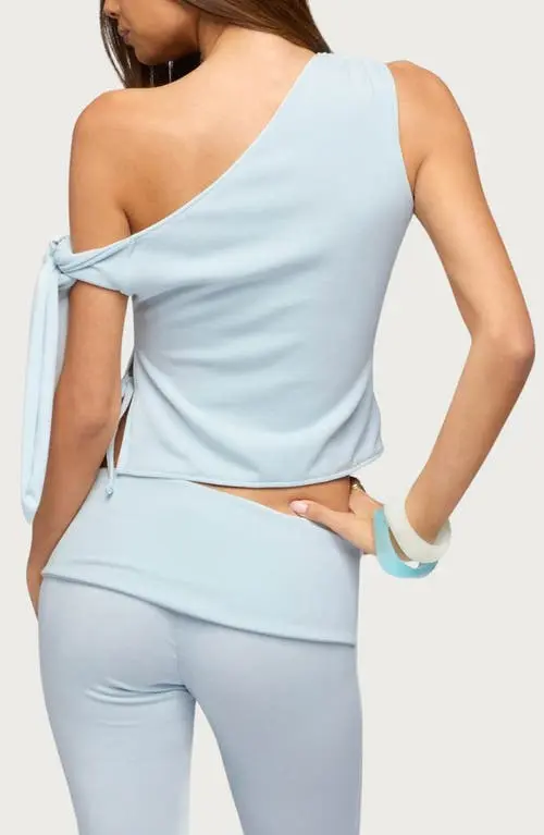 EDIKTED Adara Tied One Shoulder Top