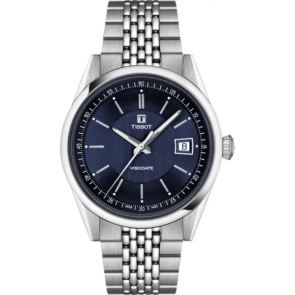 TISSOT Visodate Automatic Watch - Blue